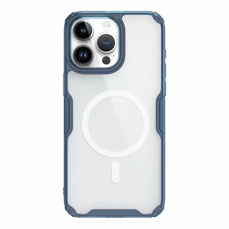 Чехол Nillkin Nature TPU Pro Magnetic Case, Blue, (iPhone15 Pro Max)