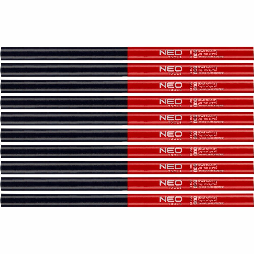Технические карандаши NEO Tools красный, синий, 12 штук 13-805