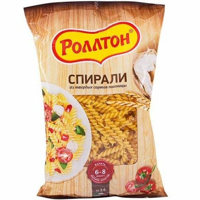 Роллтон Макаронные изделия спирали 400 г
