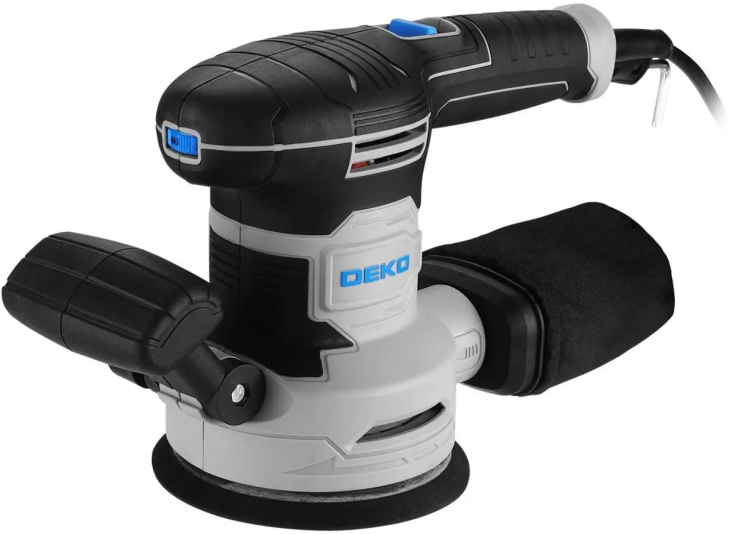 Эксцентриковая шлифмашина сетевая Deko DKG600, 600 Вт, 125 мм