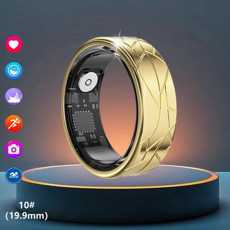 Фитнес трекер Smart Ring, отслеживающий сон, шагомер, сердце, температуру, для iOS и Android