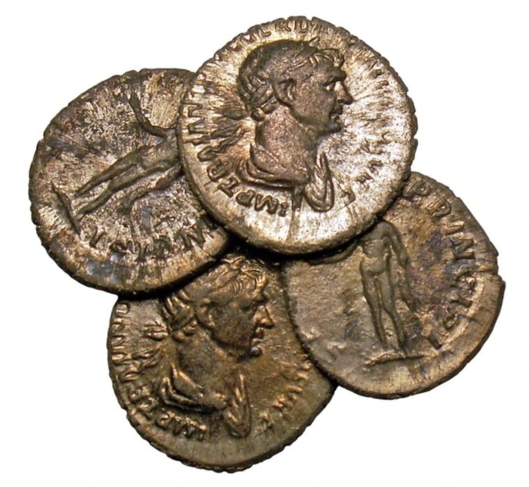 Античная монета №1, серебро 1 штука т/н сувенирная копия монеты, нумизматика, деньги для коллекции