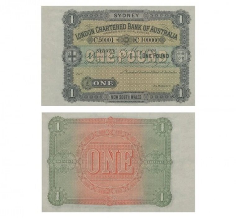 1 фунт 1910 Австралия, сувенирная копия, банкноты и купюры редкие коллекционные