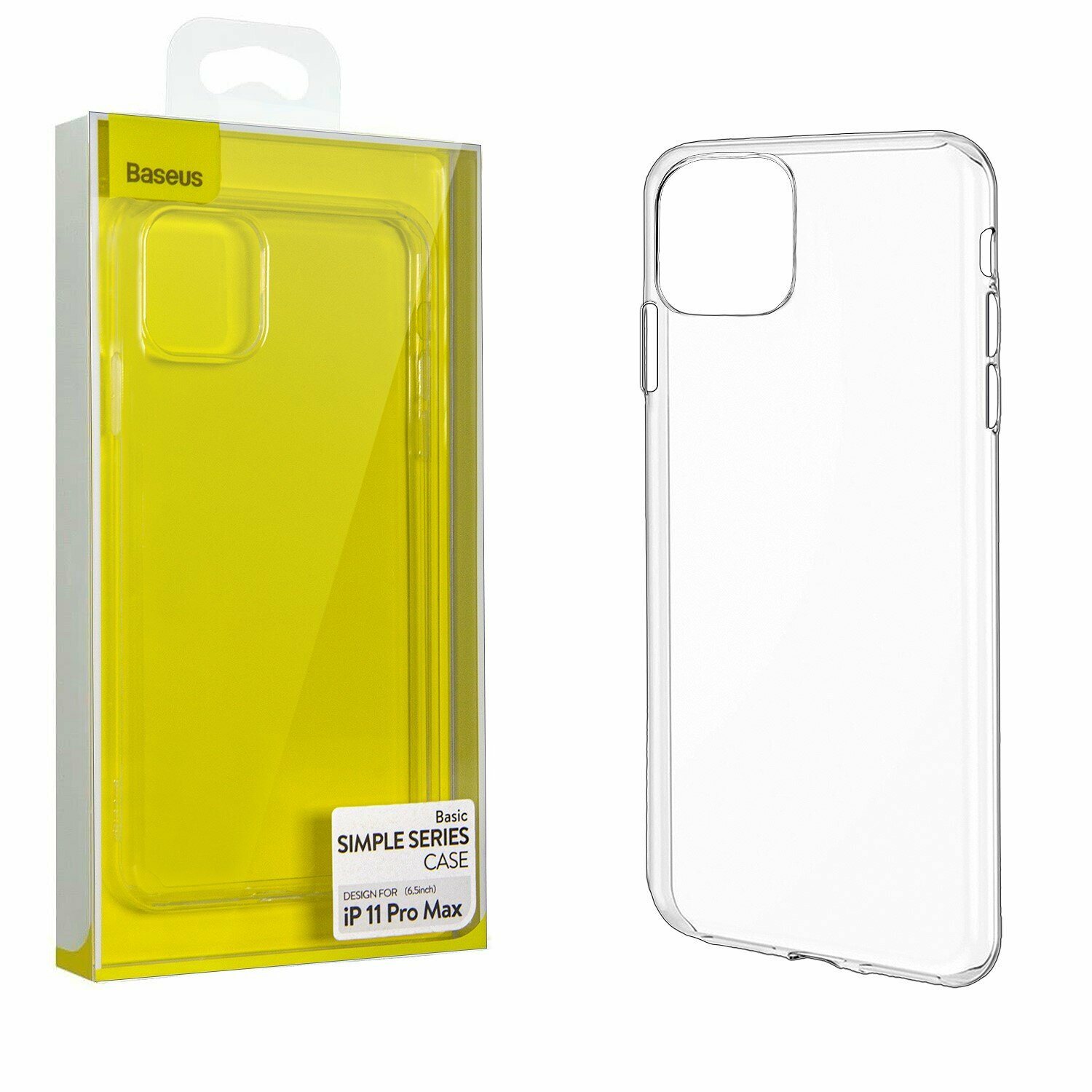 Чехол Baseus на Apple iPhone 11 Pro Max, тонкий, ударопрочный, из термополиуретана, прозрачный
