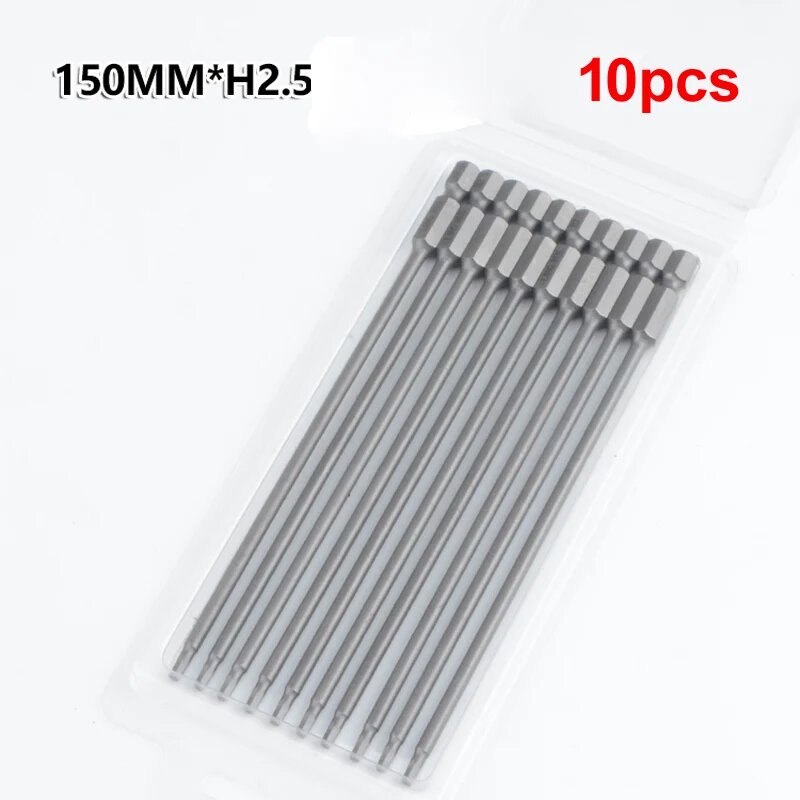 Набор отверток Paowuxian 10 шт. шестигранные S2 сталь 150 мм 10pcs H2.5