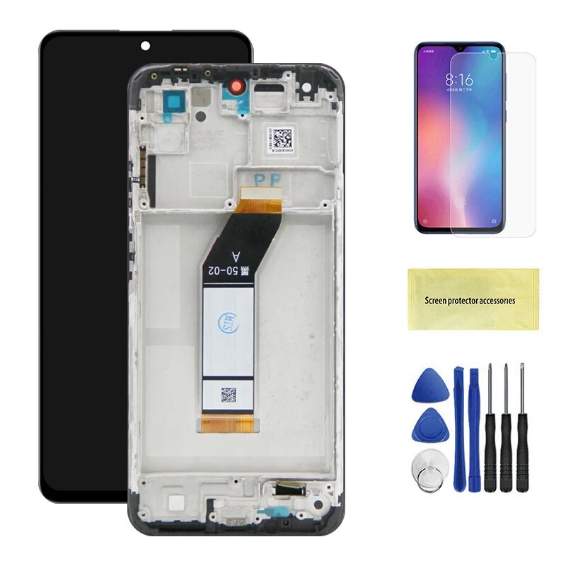 Экран 6,5 дюйма для Xiaomi Redmi Note 11 4G 21121119 SC ЖК-дисплей цифровой сенсорный экран с рамкой для замены Redmi Note 11 4G Black With Frame