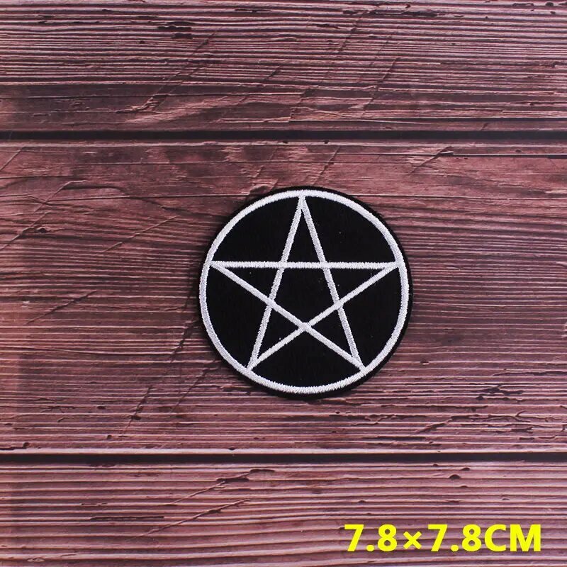 Нашивка Nicediy с вышивкой Призрак Череп Черный, PE4196CT