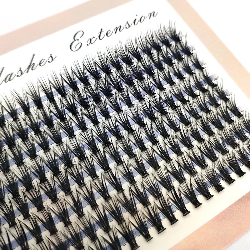 Кластерные ресницы 3D, 10 мм, 8Rows-40