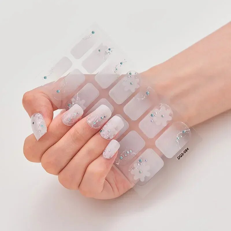 Наклейки на ногти MIHJUSFDH, Белый, Цвет: 094