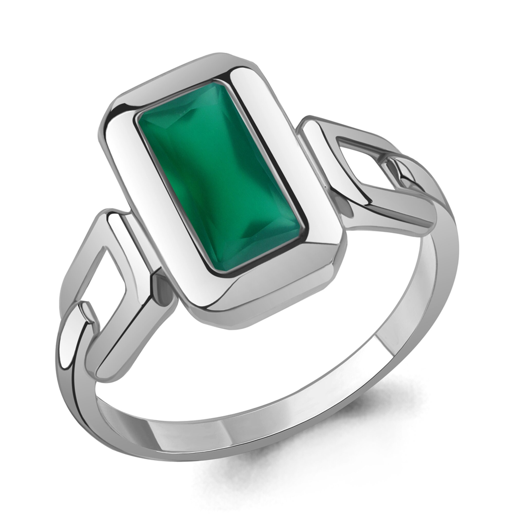 Кольцо Diamant online, серебро, 925 проба, серебрение, агат