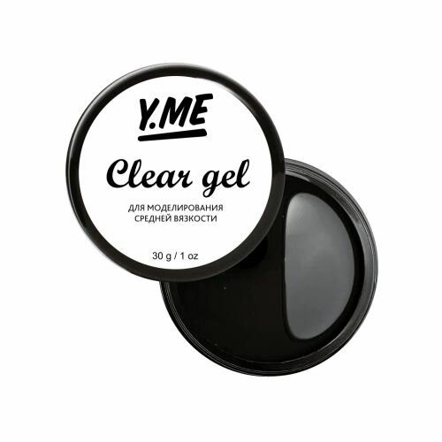 Y.ME Прозрачный гель Clear Gel, 30 гр, для наращивания, моделирования, укрепления и ремонта ногтей