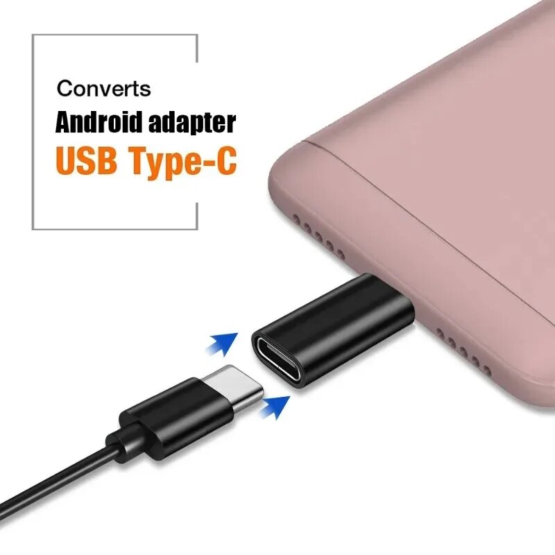 2шт. Адаптер USB-C на Micro USB, белый — фото 1