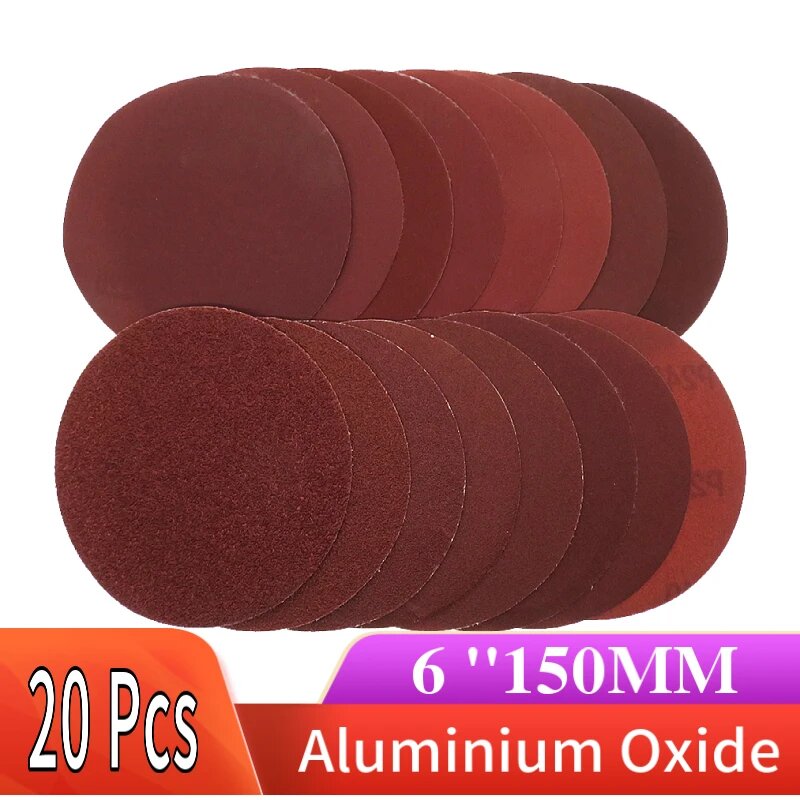 Шлифовальная бумага ATIKA 20 шт, 6 дюймов, 240 grit