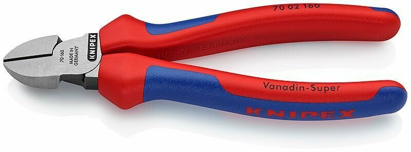 Knipex Бокорезы, 160 мм, фосфатированные, 2-комп ручки, KN-7002160SB