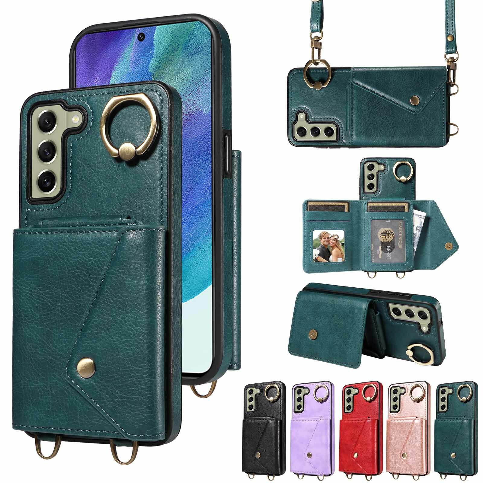 Чехол для для Samsung Galaxy S21 FE/(Самсунг Галакси с21 FE) кожаный с отделением для карт на Накладка с картхолдером