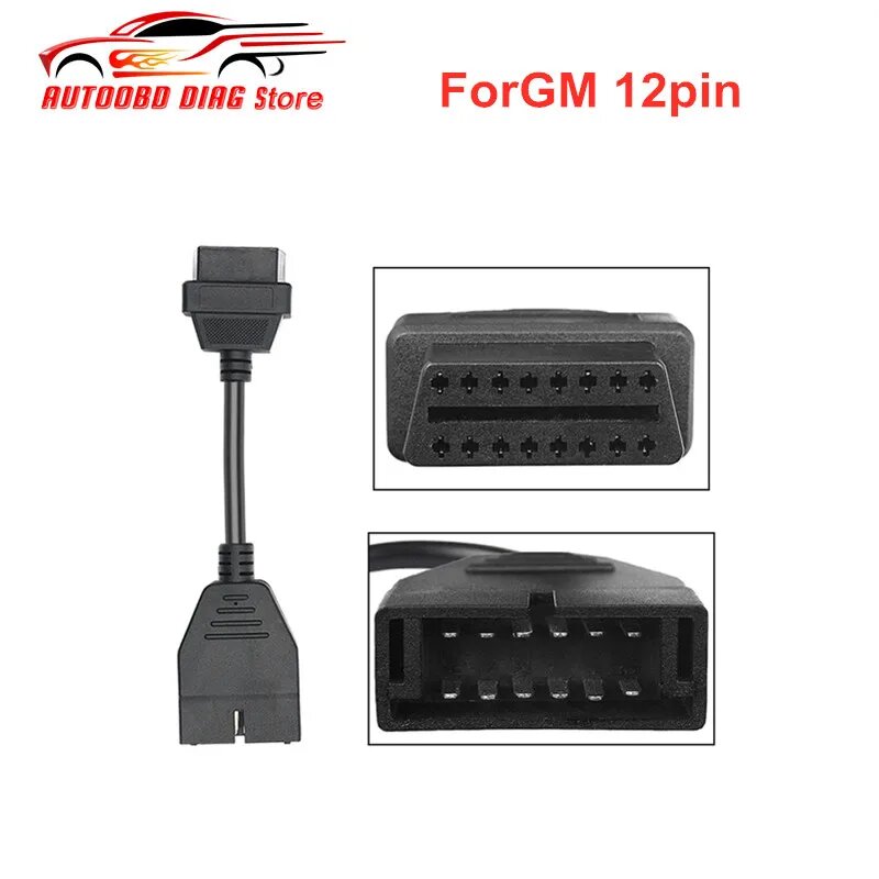 ForGM 12-контактный на 16-контактный гнездовой преобразователь-адаптер для GM12-контактного разъема OBD1 в OBD2 автомобильный диагностический инструмент