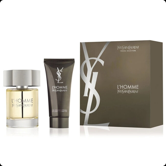 YSL L'Homme набор (т/вода 100мл + гель/д/душа 50мл)