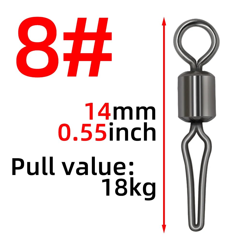 Зажимы для лески Bazi, 50 шт. 5(size 8)