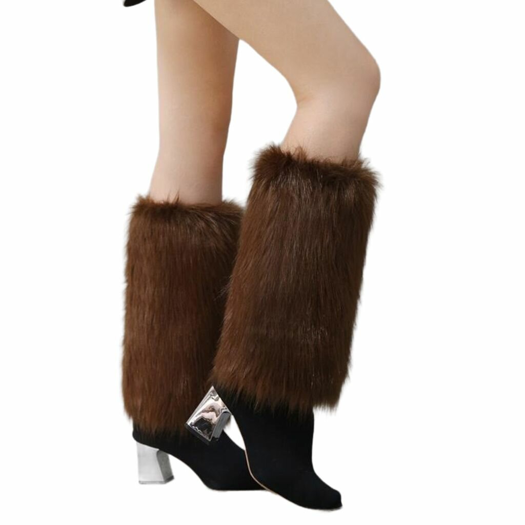 Плюшевый чехол для ног-коричневый-20