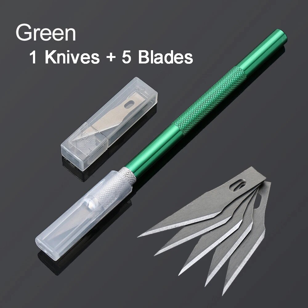 Прецизионный набор для резки Craft Knife-1e Зеленый, green