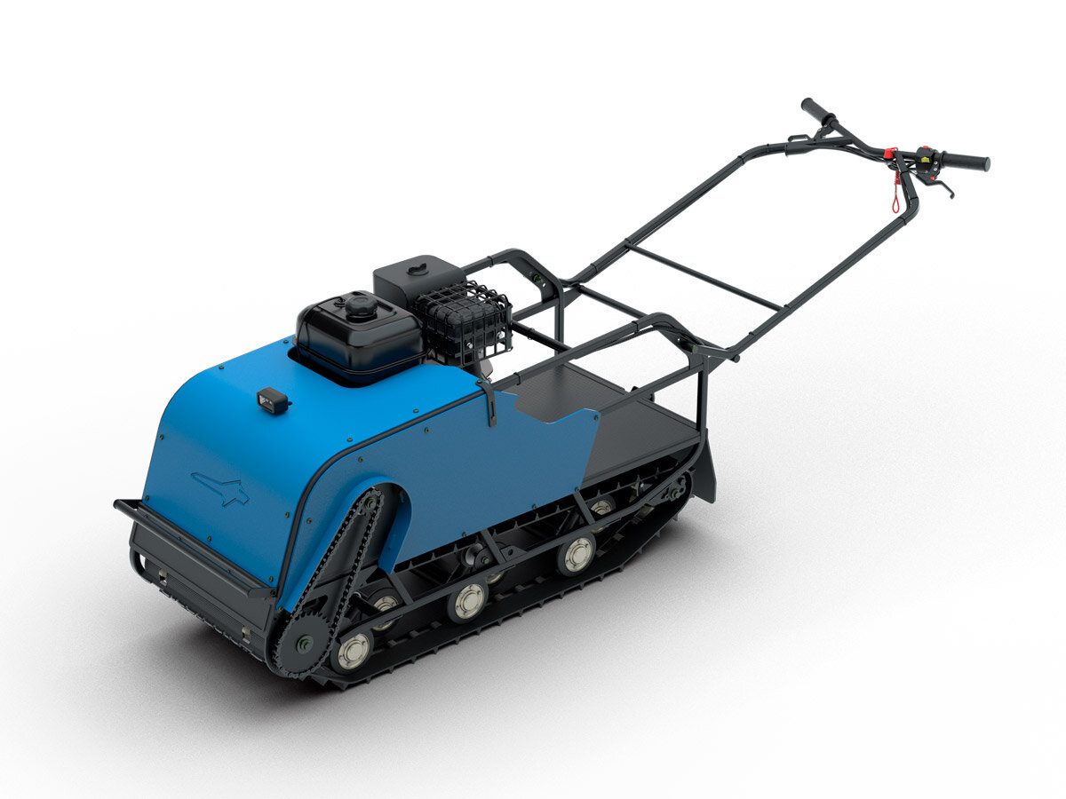 Мотобуксировщик Baltmotors BARBOSS Standard (S-Z460ME-LP). Мощн. 18 л. с, руч./эл. старт, катковая подвеска, масса 145кг. BM-BARBOSS-Z460ME-LP