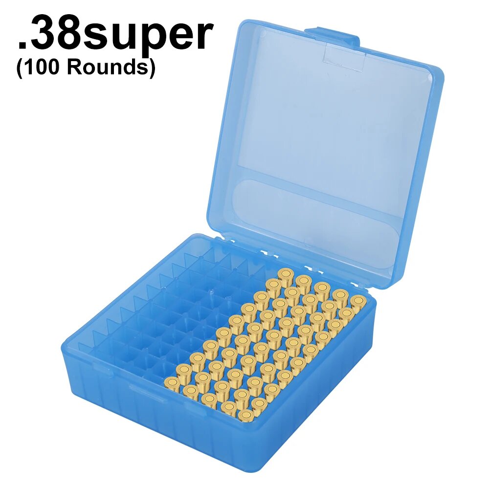 Тактический ящик для патронов 50/100 шт. Синий, .38 100 Rounds blue