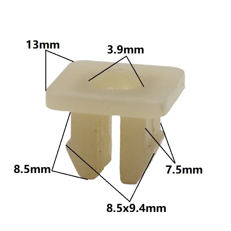 KALILII натуральный 9 мм зажим для гайки, нейлоновые фиксирующие зажимы для автомобильных фар, фиксаторы пряжки
