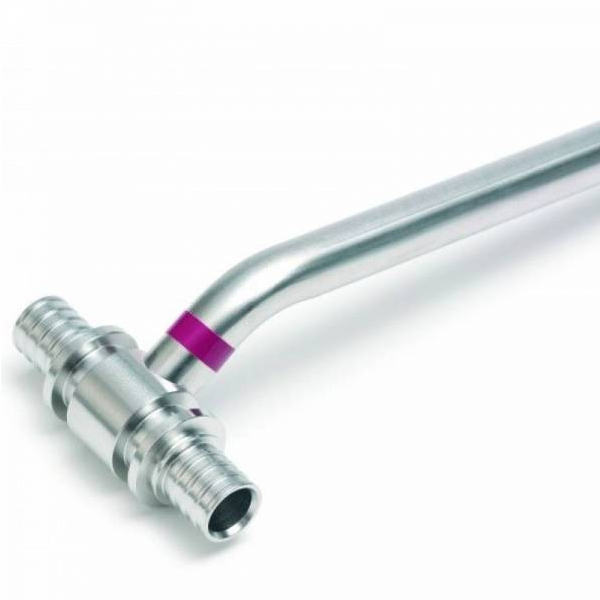 Трубка REHAU из нержавеющей стали для подключения радиатора, Т-образная 20/250 12663021001