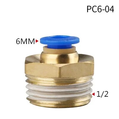 Пневматический фитинг для воздушного компрессора PC6-04