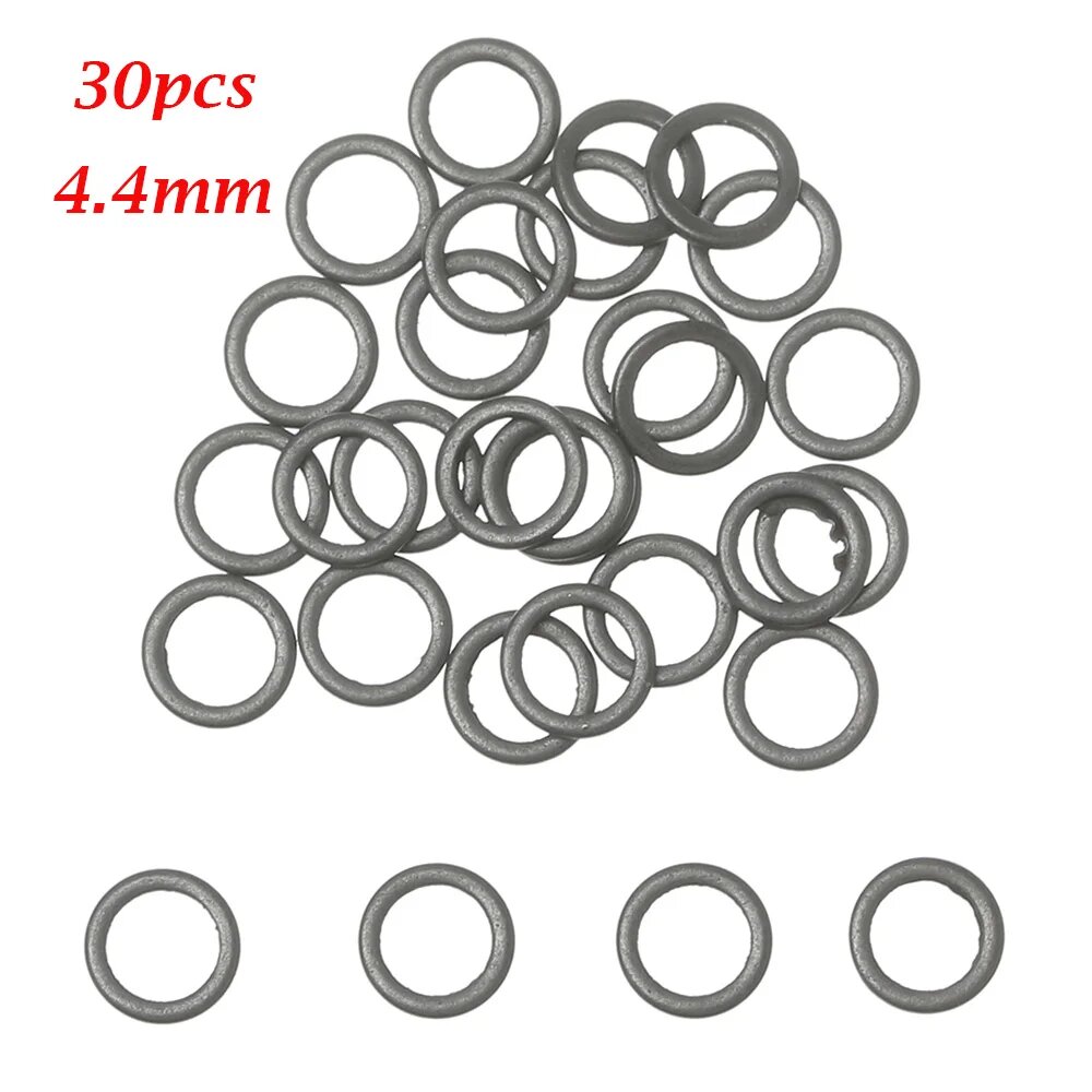 Плоские черные уплотнительные кольца для ловли карпа 30 шт.