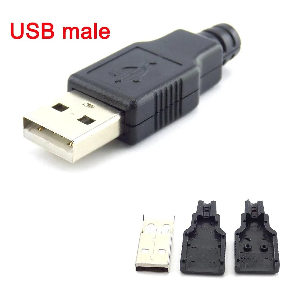 USB 2.0 разъем Gakaki A22571, 5 шт.