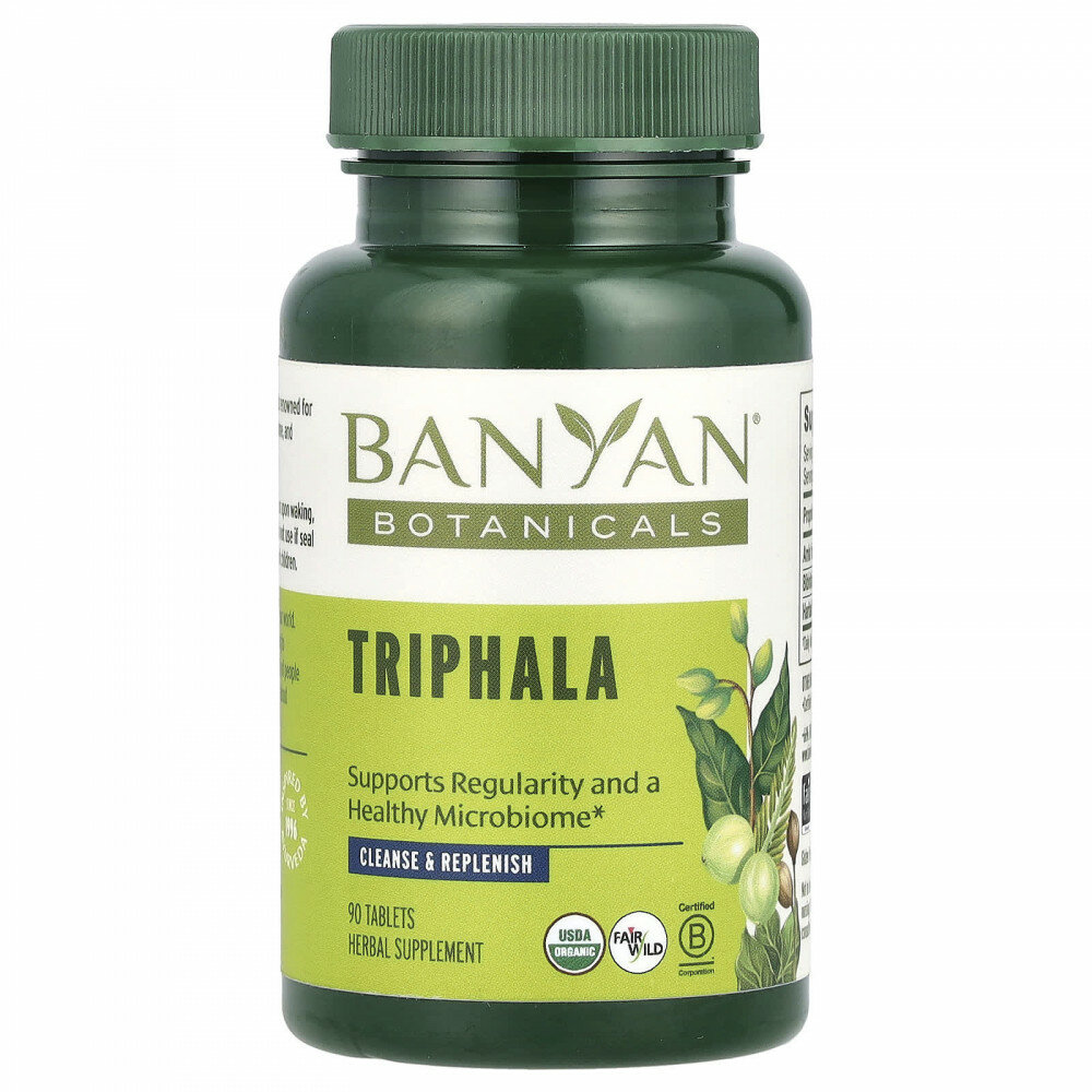Banyan Botanicals, трифала, 90 таблеток