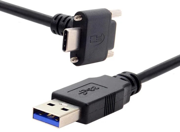 Угловой кабель USB 3.1 Type-C KNONEWIN 100/300/500 см 1 м, Angled