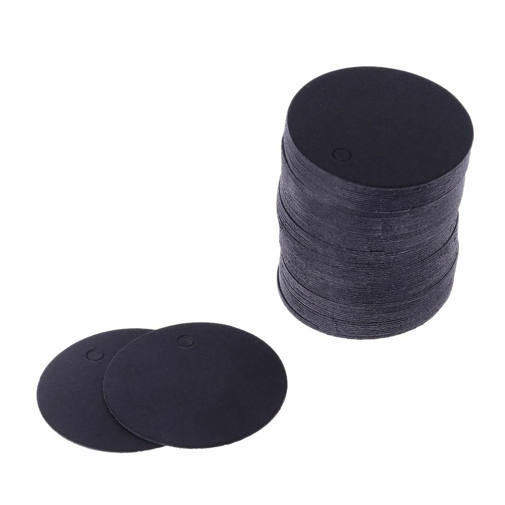 100 шт. пустая крафт-бумага для свадебной вечеринки, этикетка с ценой, подарочная карта 4 см