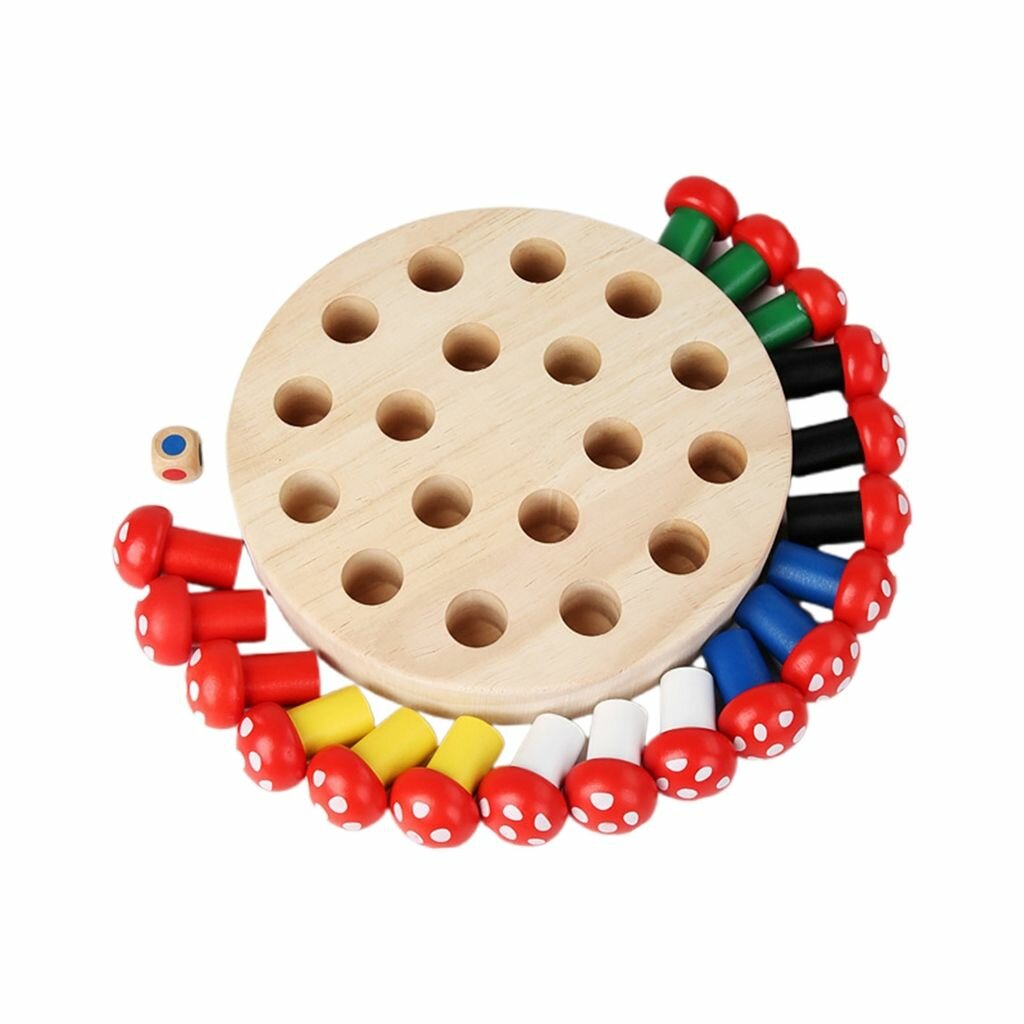 Шахматная игрушка с памятью для детей 1, 2, 3 лет, мальчиков и девочек, малышей, развивающая цветная морковка, гриб