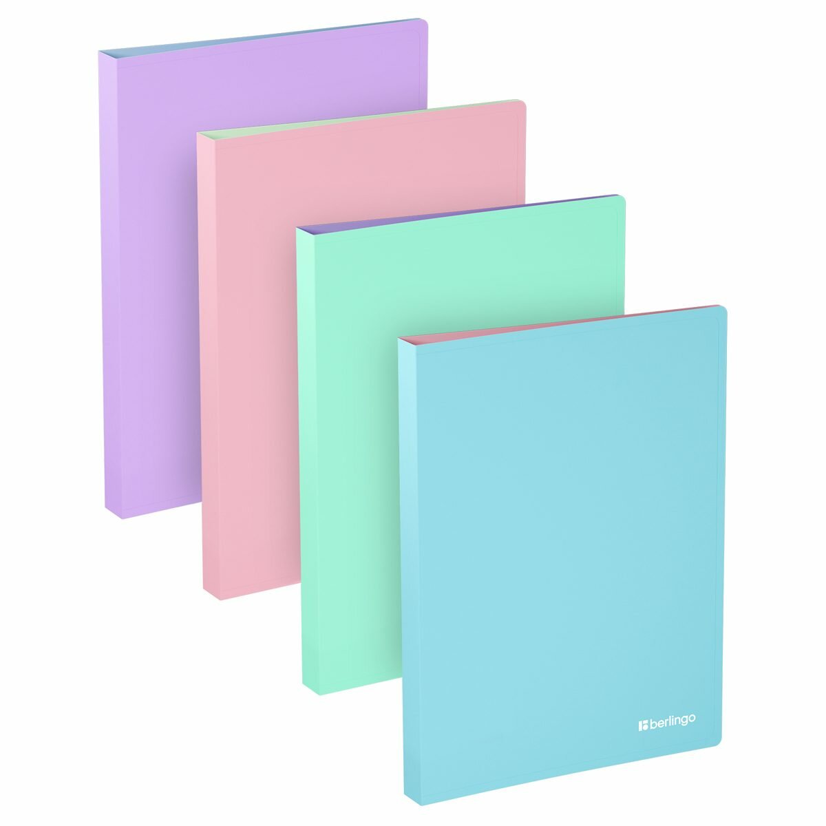 Папка на 4-х кольцах Berlingo Haze (А4, 24мм, 600мкм, D-кольца, с внутр. карманом, софт-тач) (RB4_4D925)