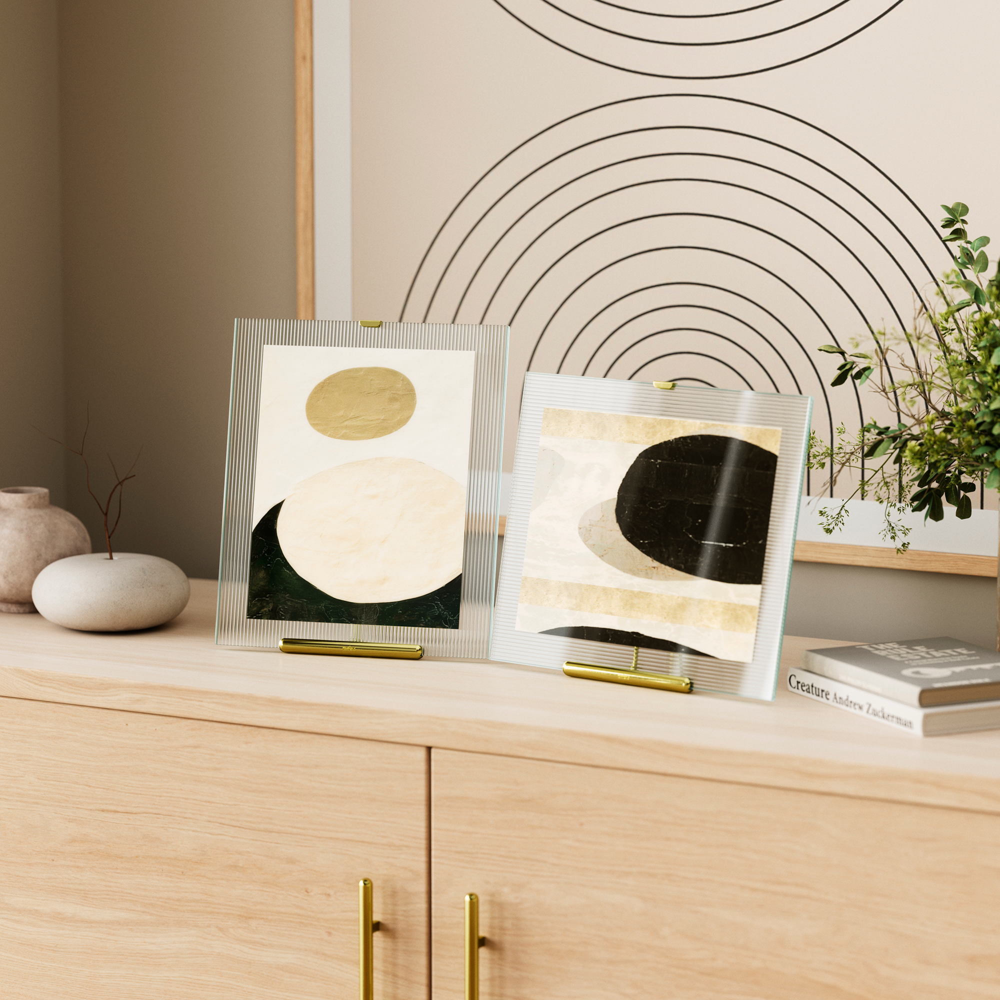 Рамка для фотографий Umbra Flute 20х25 см, латунь