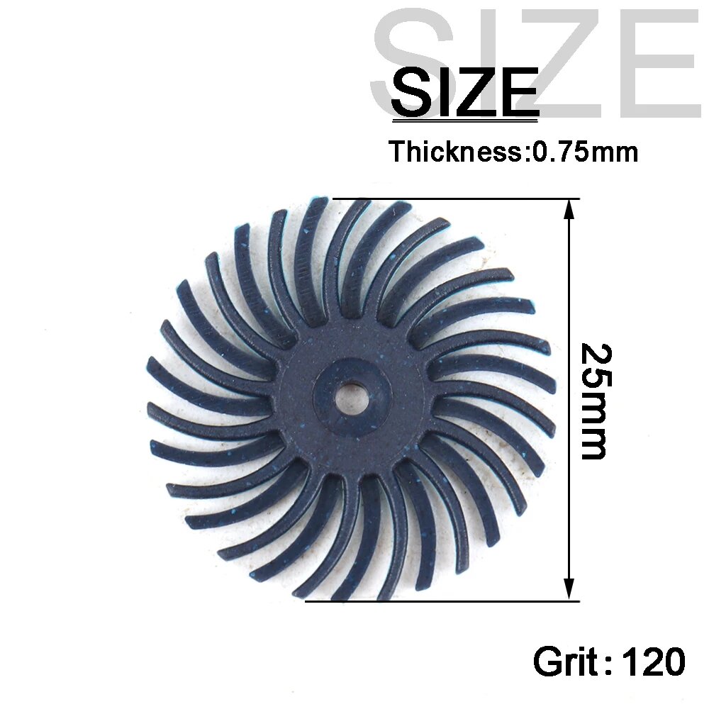 Абразивная щетка SI FANG 1 дюйм, Blue, Grit: 120