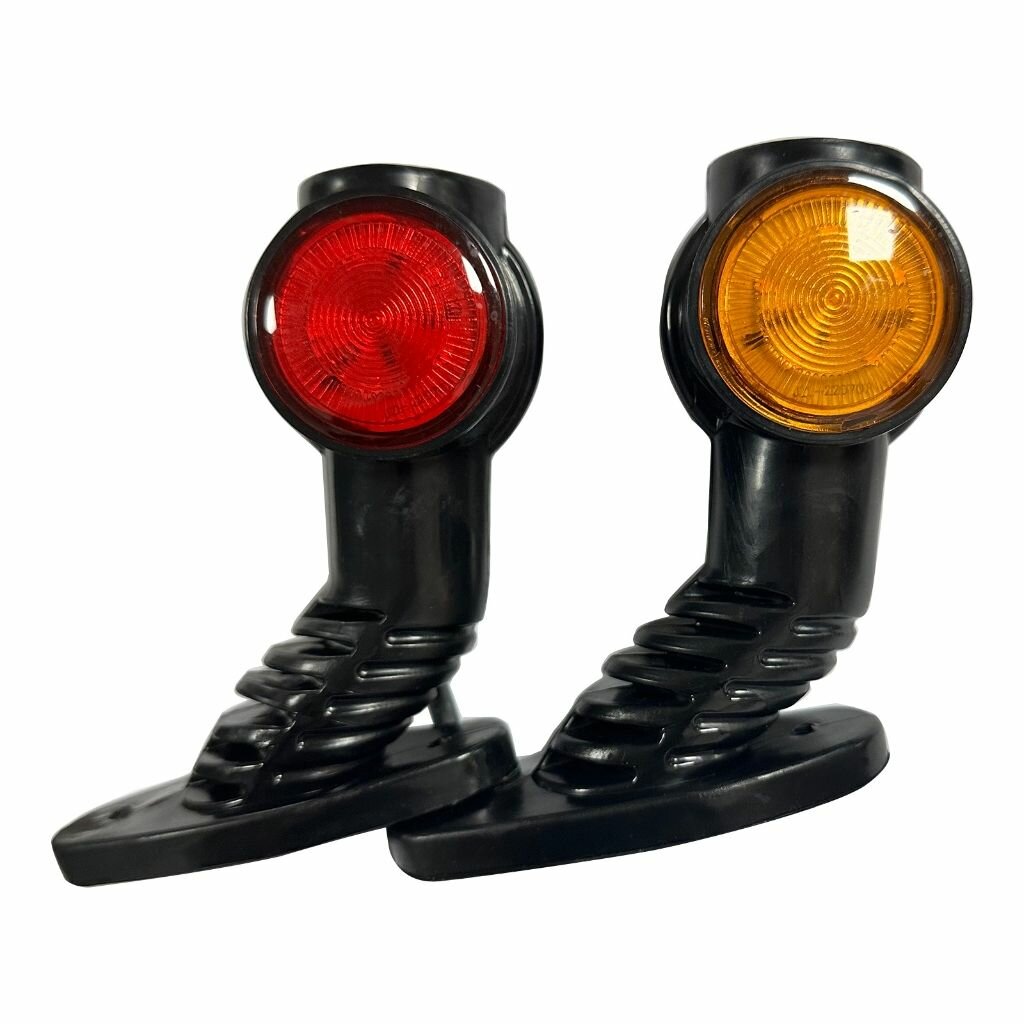 Водонепроницаемые 12 В 24 фары для прицепа грузовика, светодиодные боковые габаритные фонари трактора, огни, 1 пара