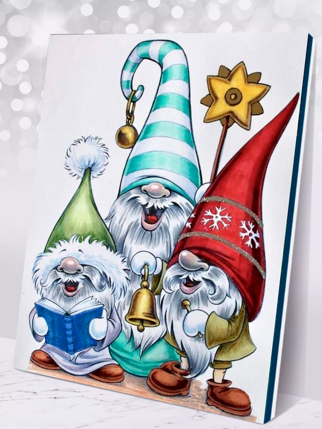 Картина по номерам "Веселые гномы" 40х50 см, хлопковый холст на подрамнике, акрил, Hobby Home