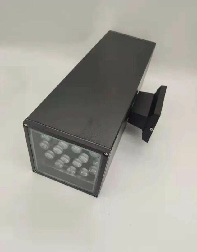 Уличный светильник, фасадный, LED, настенный, прямоугольный, черный, матовый, 36Вт