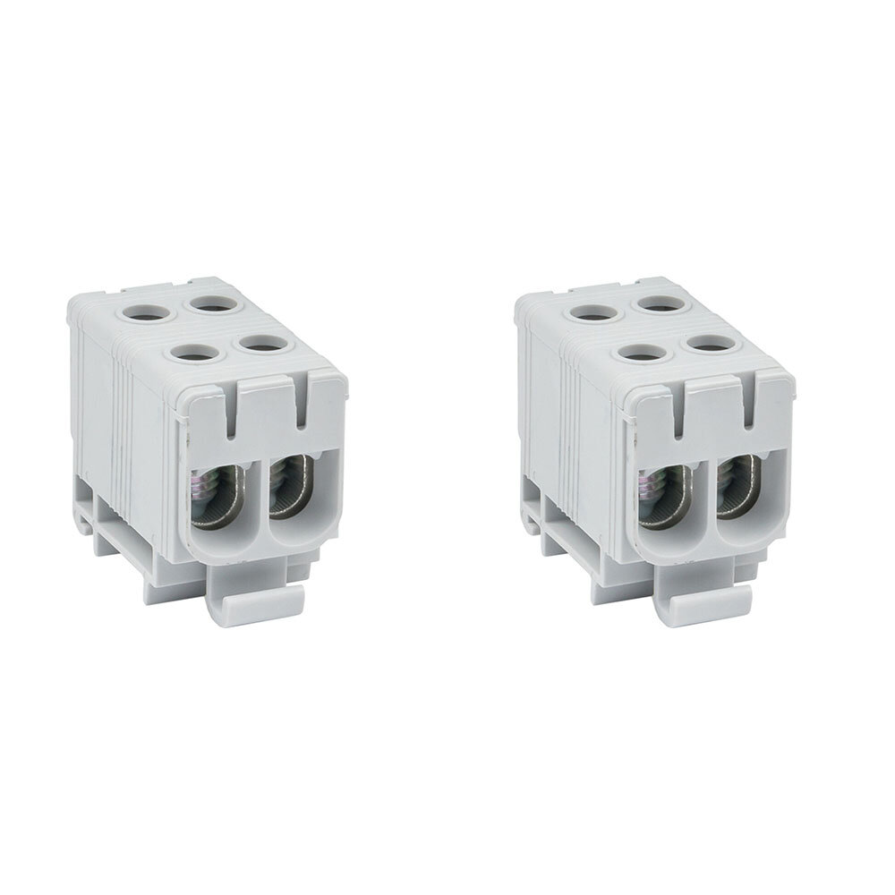 Клемма на 4 провода КСВ 16-50 2,5-50 кв. мм с пастой (2 шт.)