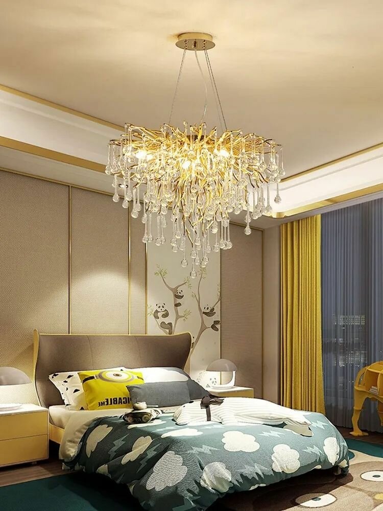 Хрустальная люстра Tree Branch люстра лофт Диаметр 60 см, золото 2402-600JS