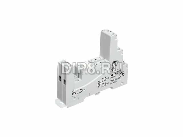 Панелька RELPOL GZT80-GREY, PIN 8, 12А, 300ВAC, монтаж DIN, на панель, RM84, RM85, RM87L, RM87P, RMB841, RMB851