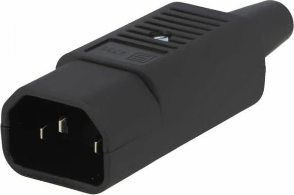 Разъем SCHURTER 4735.0000 Разъем: питания AC вилка "папа" 10А 250ВAC IEC 60320 C14 (E) 1шт
