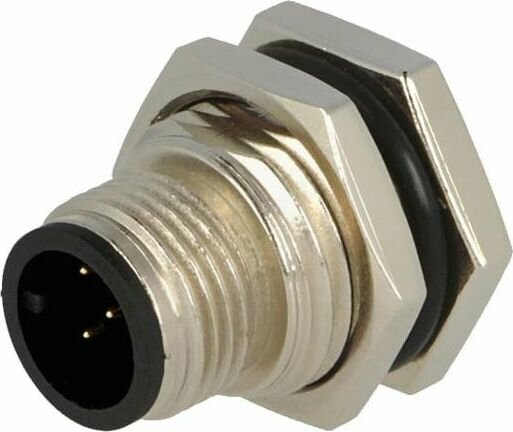 Разъем AMPHENOL M12A-05PMMS-SF8001 Гнездо M12 PIN 5 "папа" код A-DeviceNet / CANopen пайка 60В 1 шт