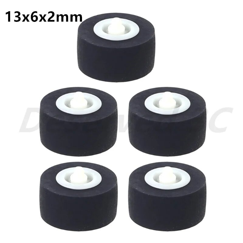 5 шт. Резиновые ролики 13x6x2 мм, Цвет: 4NB404856-BK