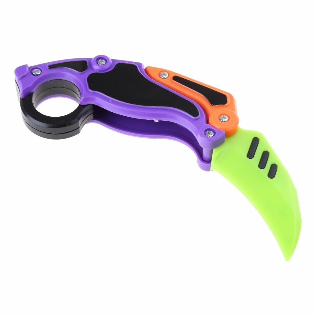 Забавные игрушки, Складной нож-коготь Gravity, напечатанный на 3D-принтере - Фиолетовый