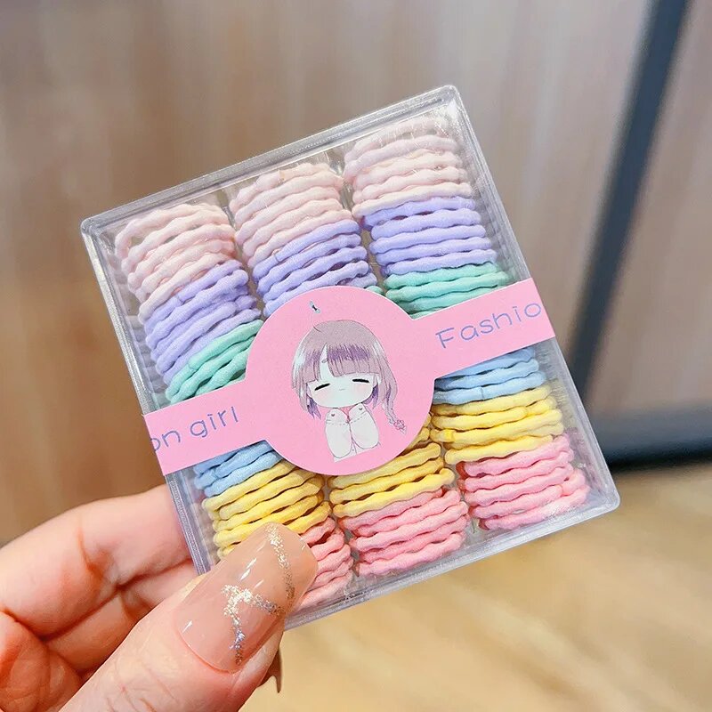 Резинки для волос R10-90pcs, набор разноцветных
