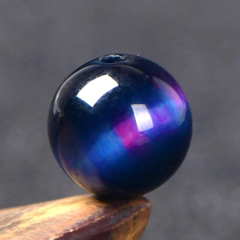 Бусина сакура тигровый глаз 12mm 1PC